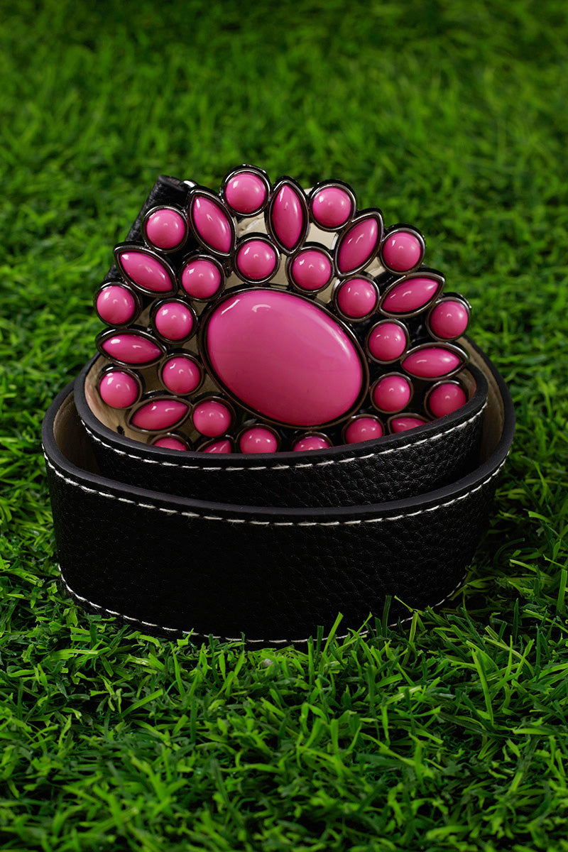 HOT PINK GIRLS CONCHO BELT. ACG25153078 S – KIDSCHARMONLINE.COM