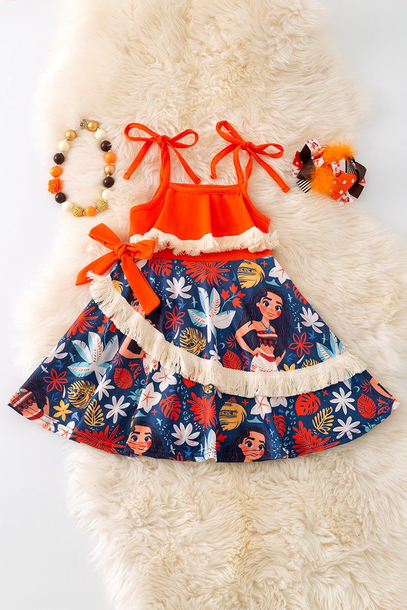 M*ana Cartoon character printed girls dress. DRG51209 SOL ...