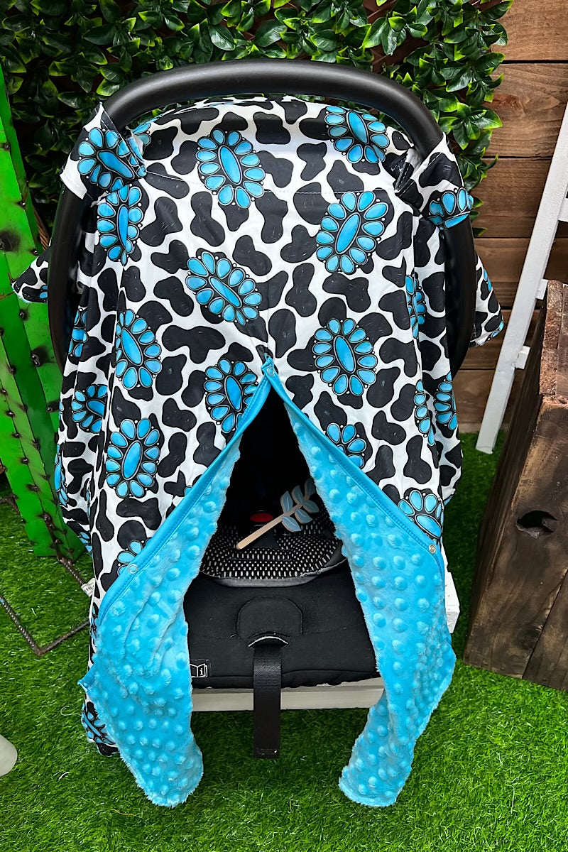 Concho & cow spotted car seat cover. ZYTG25153012 S – KIDSCHARMONLINE.COM